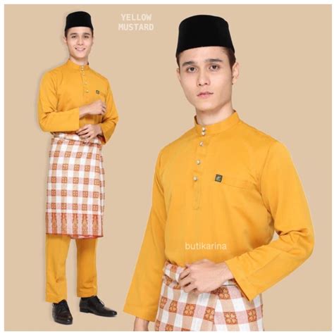 Baju Raya Warna Kuning Baju Kurung Moden Kajol Lace Eksklusif Kle Saeeda Collections