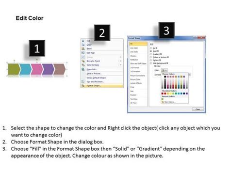 Ppt Linear Flow Concept Design Powerpoint Template Download Optimize Proces