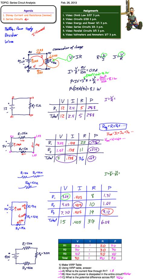 Series Circuit Analysis Regents Physics
