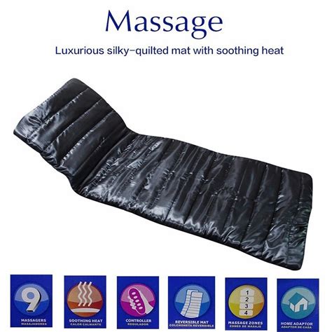 Back Massage Vibrating Mat With Heat Full Body Shi Grandado