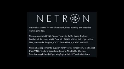 Visualize Neural Networks With Netron Tekcerpts Shorts Youtube