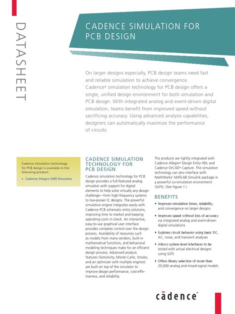 Allegro Ams Simulator Pdf Simulation Electronic Circuits