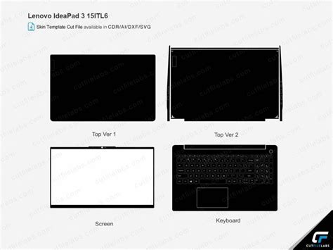 Lenovo Ideapad Itl Cut File Template Lenovo Laptop Lenovo Ideapad Dennison Digital