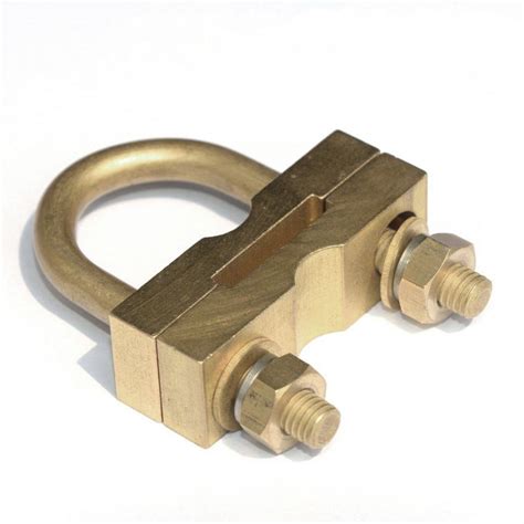 Earth Clamp Ground Rod Bolt For Earthing Double Plate Type U Bolt Earth