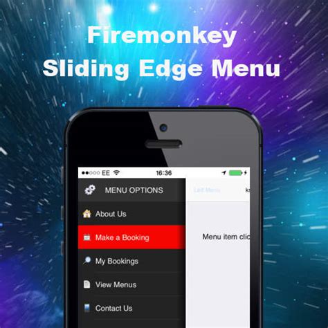 Free Sliding Edge Menu Component For Delphi Xe8 Firemonkey On Android
