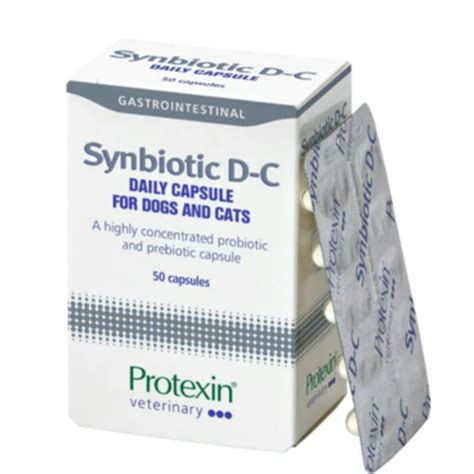 Protexin Synbiotics D C 180mg 50s Capsules Amber Vet