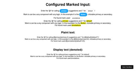 Configured Marked Input Forked Codesandbox Configured Marked Input Forked Codesandbox