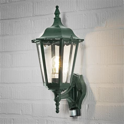 Aplique Para Exterior Firenze Con Sensor Vertical Verde Lamparaes