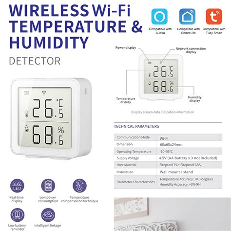 Tuya Wifi Smart Thermostat Sensor Intelligent Wire Grandado