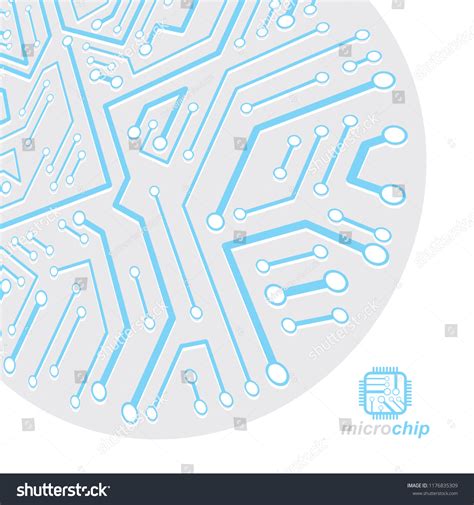 Vector Abstract Computer Circuit Board Illustration Stock Vector