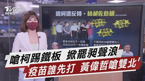 嗆柯踢鐵板 掀罷昶聲浪 疫苗誰先打 黃偉哲嗆雙北【tvbs說新聞】20210706 Youtube