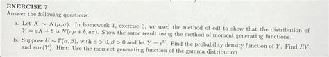 Solved EXERCISE 7Answer The Following Questions A Let Chegg Com