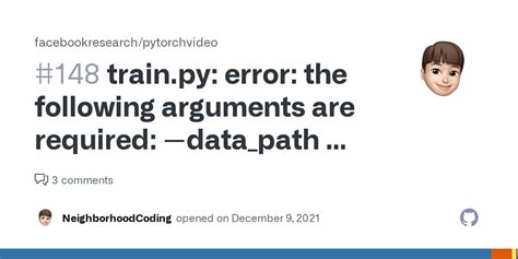 train py error the following arguments are required data path at train py · issue 148