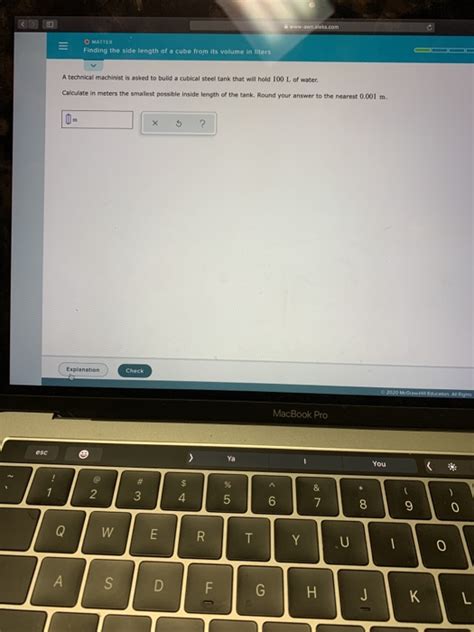 Solved Finding The Side Length Of A Cube From Its Volume Chegg Com