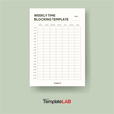 Blocking Chart Template Blocking Chart Template