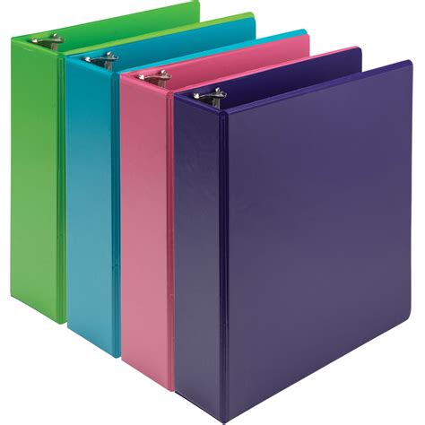 Samsill Eco Friendly Plant Based 3 Inch 3 Ring Binders Assorted