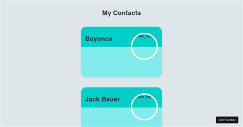 Mapping Components Forked Codesandbox