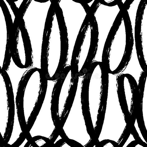 Seamless Pattern With Organic Texture Freehand Loops Surface Design