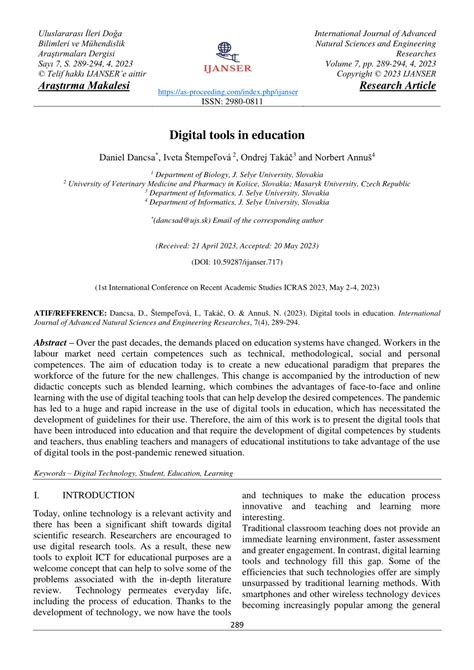 Pdf Digital Tools In Education