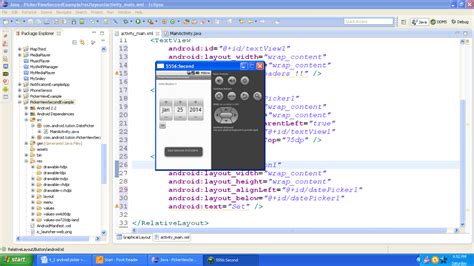 Designing Android Ui With Picker Views Android Programming By Wideskills