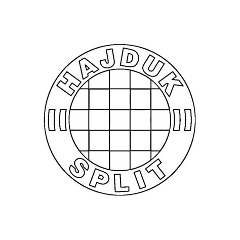 Logo Hajduk Split Bojanje Coloringlib