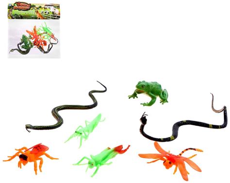 Фигурки животных насекомых Болото развивающий набор реалистичных пластиковых и резиновых