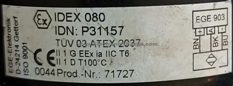 Ege Elektronik Idex 080 Idex 080 126v Inductive Proximity Switch