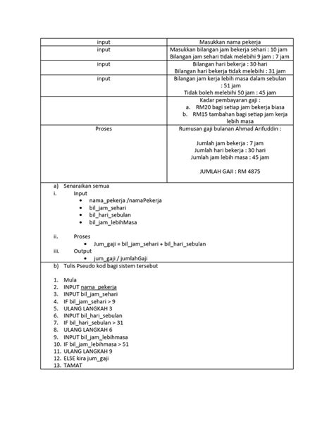 Flowchart And Pseudokod Pdf