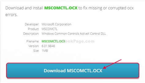 Fix Component Mscomctlocx A File Is Missing Or Invalid Error