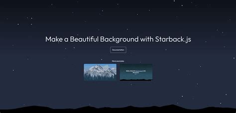【亲测免费】 星空背景特效库:starbackjs Csdn博客 【亲测免费】 星空背景特效库:starbackjs Csdn博客