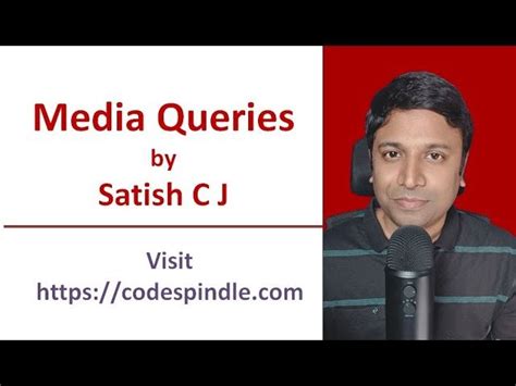 Free Video Media Queries In Css Demo And Exercise From Satish C J