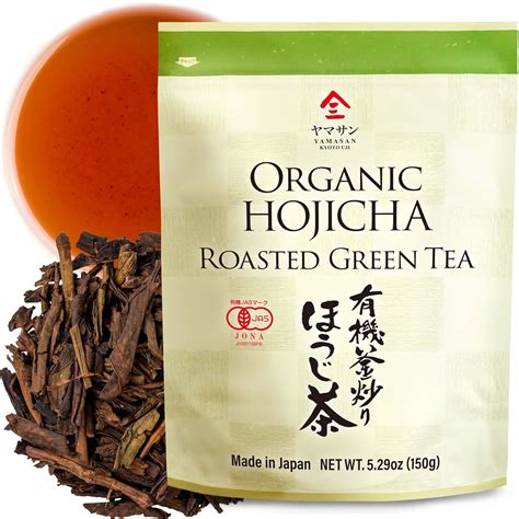 Yamasan Kyoto Uji Hojicha Tea Roasted Green Tea Low Caffeine Jas