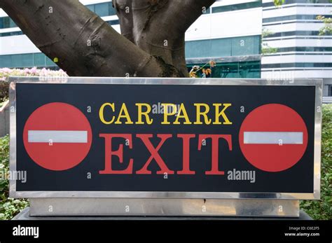 Car Park Exit Sign Hi Res Stock Photography And Images Alamy