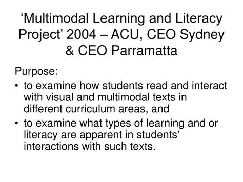 PPT Multimodal Learning Environments PowerPoint Presentation Free Download ID