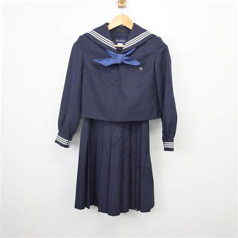 【中古制服】神奈川県 神奈川学園中学校 女子制服 2点（セーラー服・ジャンパースカート）sf029103【リサイクル学生服】 中古制服通販パレイド