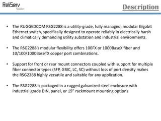 RUGGEDCOM RSG Rack Switch PPT Free Download