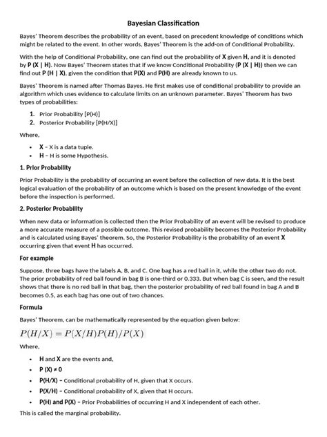 Bayesian Classification Pdf
