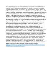 Understanding Sexual Orientation Biology Psychology And Course Hero