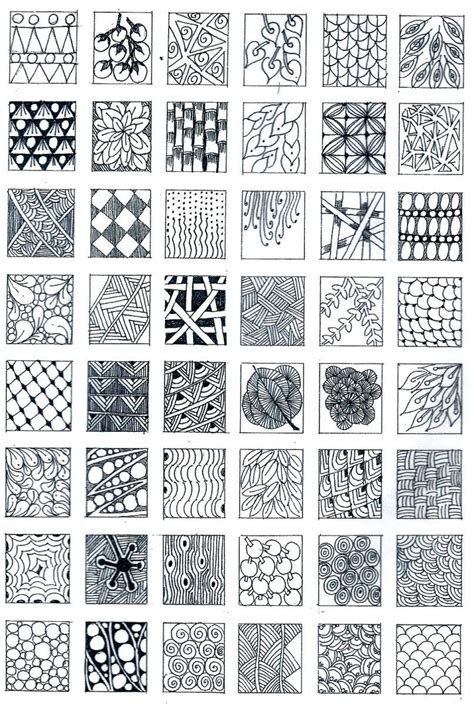 Inspired By Zentangle Patterns And Starter Pages Zentangle Patterns