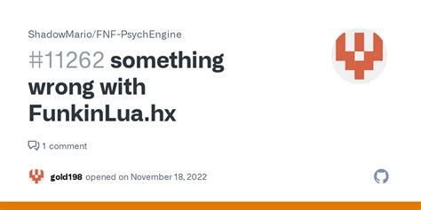 Something Wrong With Funkinluahx · Issue 11262 · Shadowmariofnf