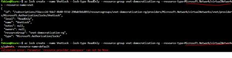Az Lock Create Does Not Allow To Set Resource Locks For Vnet Subnets