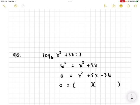 SOLVED Find All Numbers X That Satisfy The Given Equation Log X Logx