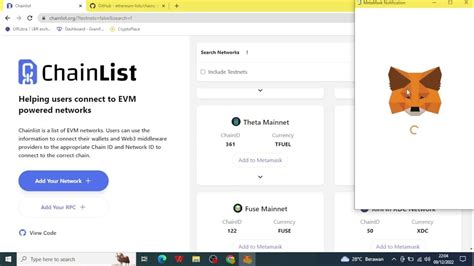 Cara Setting Custom Rpc Di Metamask Otomatis Semua Jaringan Evm Blockchain Terbaru Chainlist Org