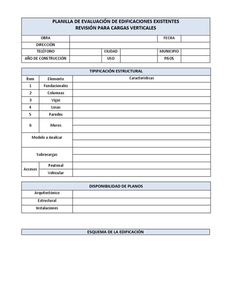 Planilla Visita Obra Pdf