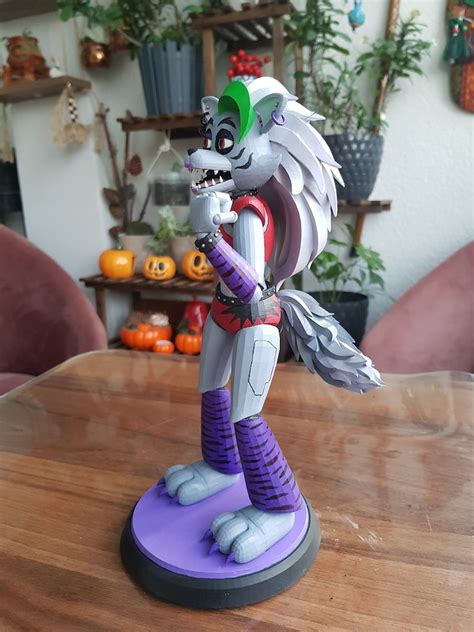 Fnaf Roxanne Wolf Printed Figure Cm Etsy Canada
