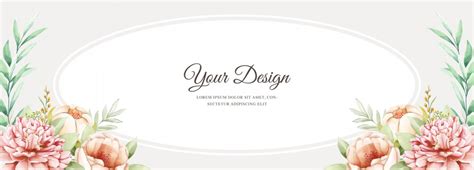 Free Vector Beautiful Banner Floral And Leaves Template