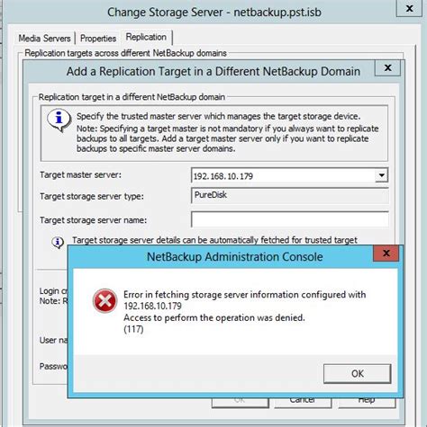 Fetching Storage Server Error Vox