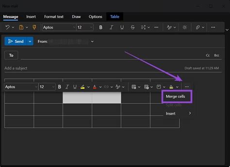 How To Insert A Table In Outlook Email Guiding Tech