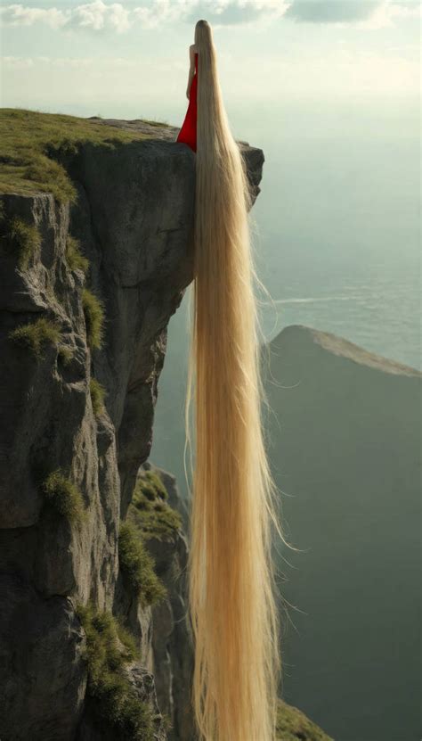 Rapunzel Showing Off Her Very Long Blonde Hair By Jaimiegood On Deviantart