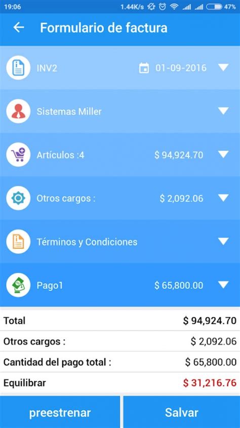 Factura Sencilla Contabilidad y Finanzas App de Gestión
